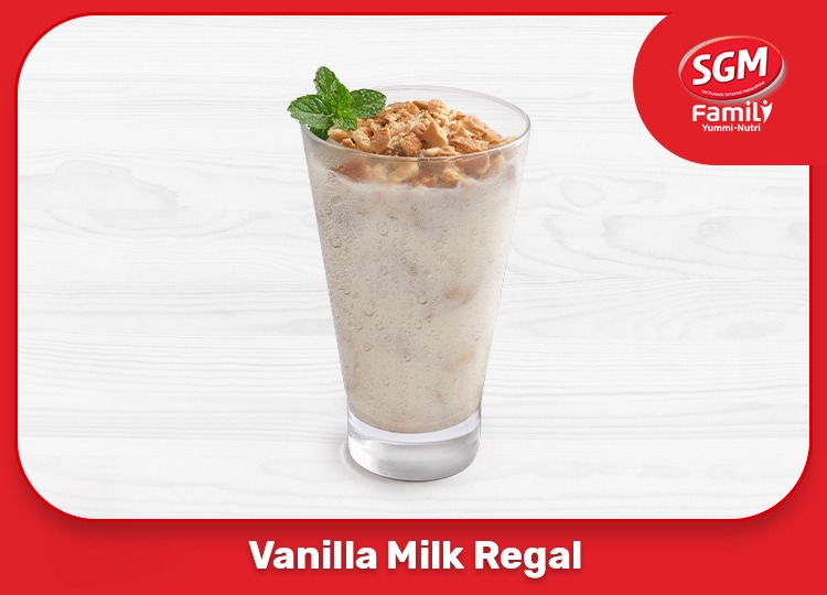 Resep Vanilla Milk Regal Ice, Kreasi Minuman SGM Family